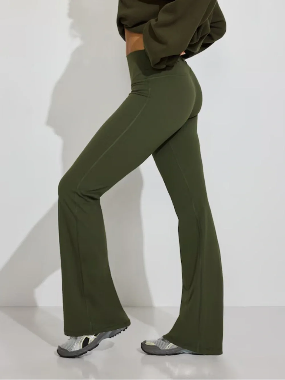Garage | Pants & Jumpsuits | Garage Olive Green Flare Leggings | Poshmark